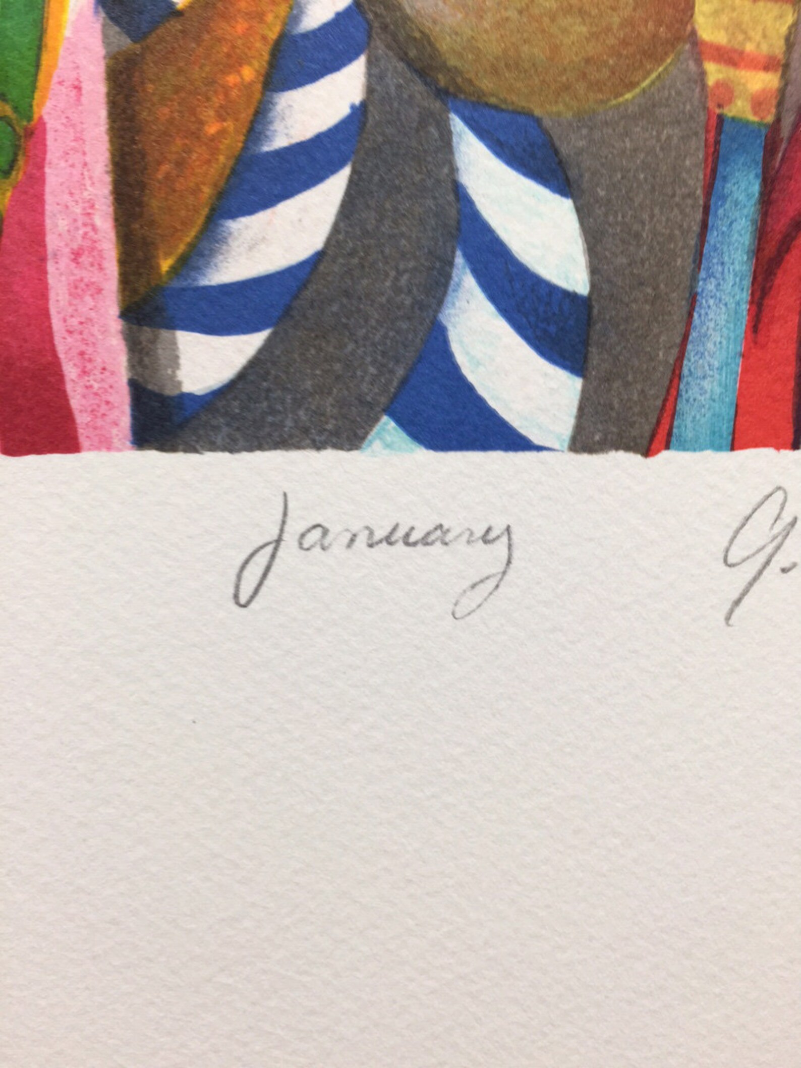 G. Boulanger "january" 2000 Millenium Calendar Suite HAND SIGNED ...