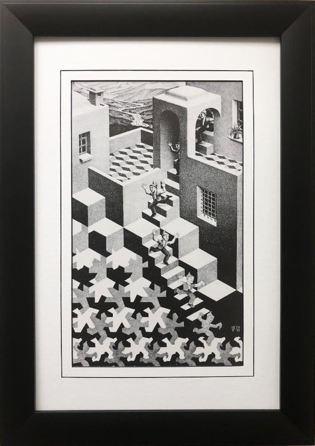 M.c.escher "cycle 1938" CUSTOM FRAMED Art - Etsy
