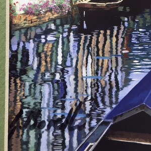 Guido Borelli "le Barche Sul Canale" CUSTOM FRAMED Hand Signed Litho ...