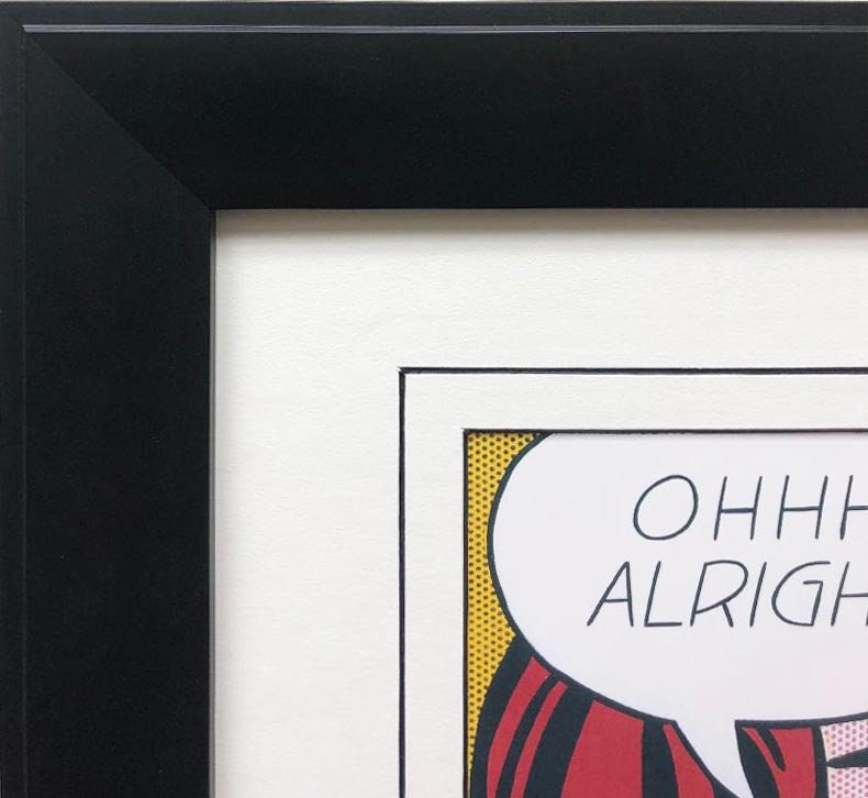 Roy Lichtenstein ohhh...alright... CUSTOM FRAMED | Etsy