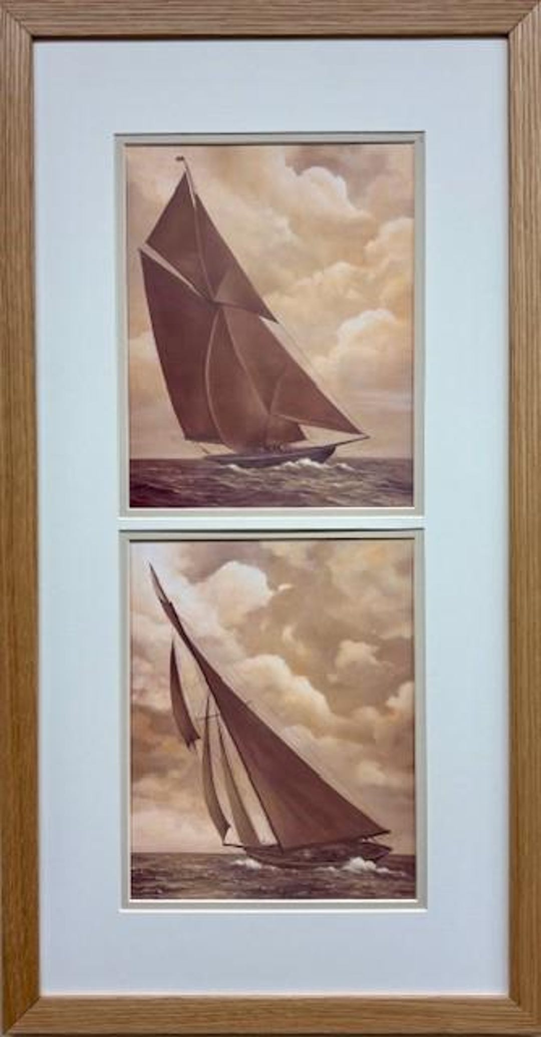 Vivien Rhyan "catch the Winds & Smooth Sailing" Sailing Seascape Framed ...