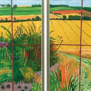 David Hockney "the Road to Thwing" Custom Framed Art - Book Folio ...