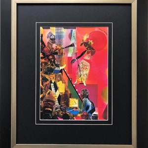Romare Bearden "the Blues, 1974" CUSTOM FRAMED Art - Etsy