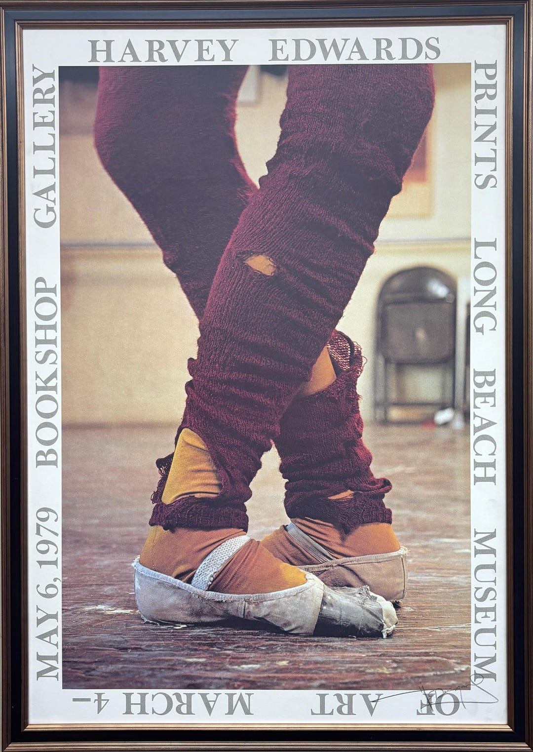 Harvey Edwards "leg Warmers" HAND SIGNED Framed Photography Art Dance ...