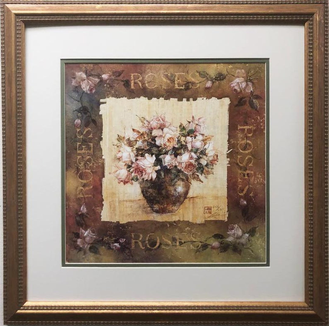 Lena Liu "roses" Hand Signed Limited Edition Framed Art - Etsy
