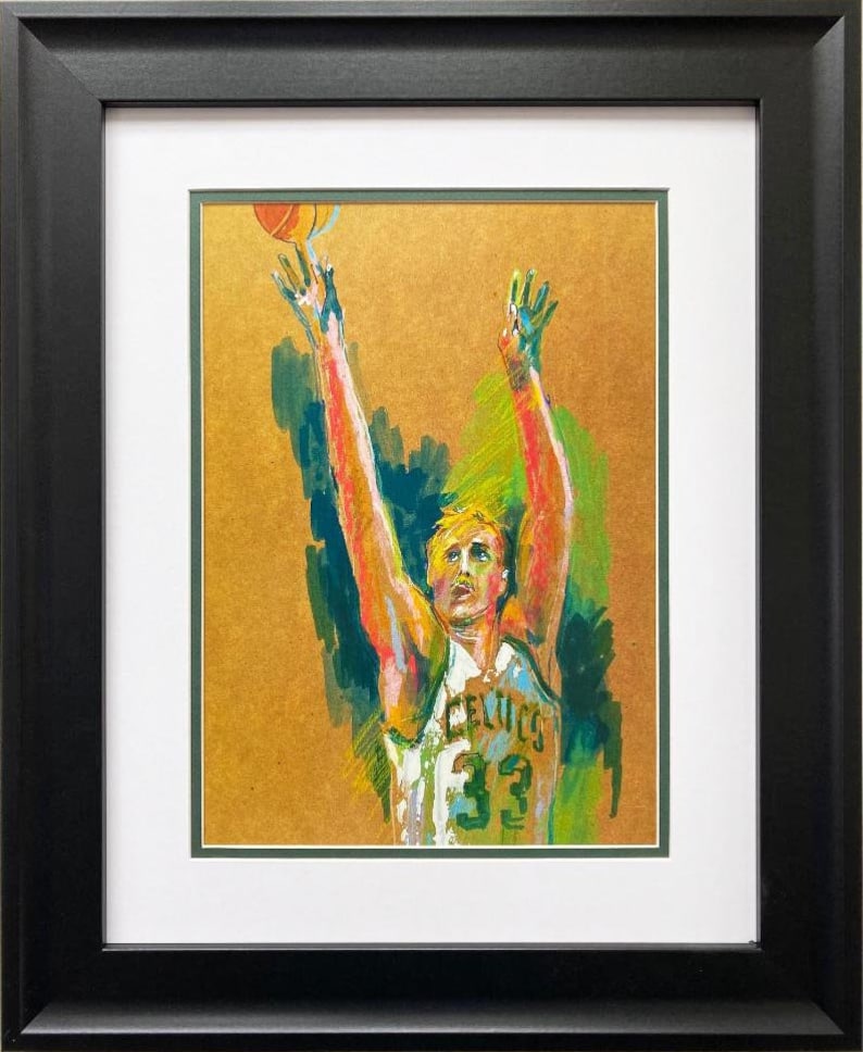 Leroy Neiman larry Bird FRAMED Art - Etsy UK