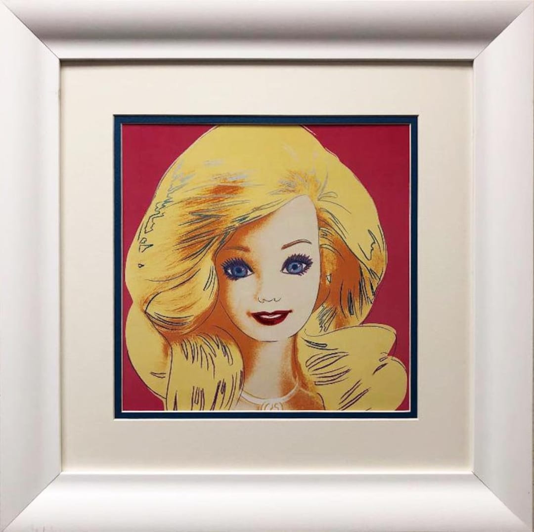 Andy Warhol " Barbie " FRAMED Iconic Pop Art - Etsy