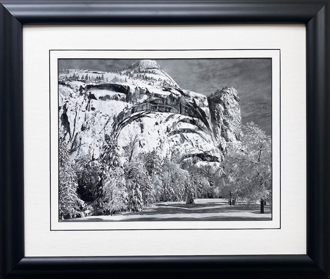 Ansel Adams "north Dome - Royal Arches" Yosemite Valley Custom Framed ...