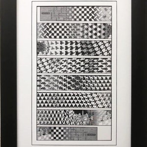 M.c.escher "metamorphosis Iii" CUSTOM FRAMED Art - Etsy