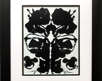 Andy Warhol rorschach 4 1984 CUSTOM FRAMED Pop Art | Etsy
