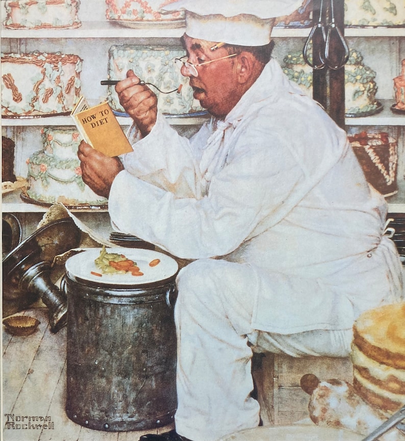 Norman Rockwell weighty Matters CUSTOM FRAMED Art - Etsy