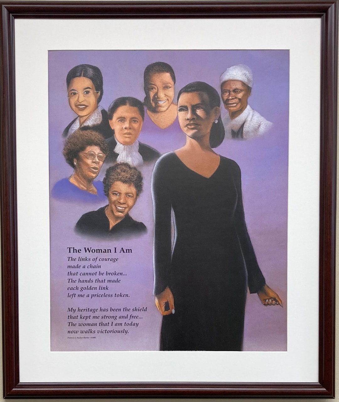 W. Michael Frye "the Woman I Am... " NEW Custom FRAMED Motivational ...