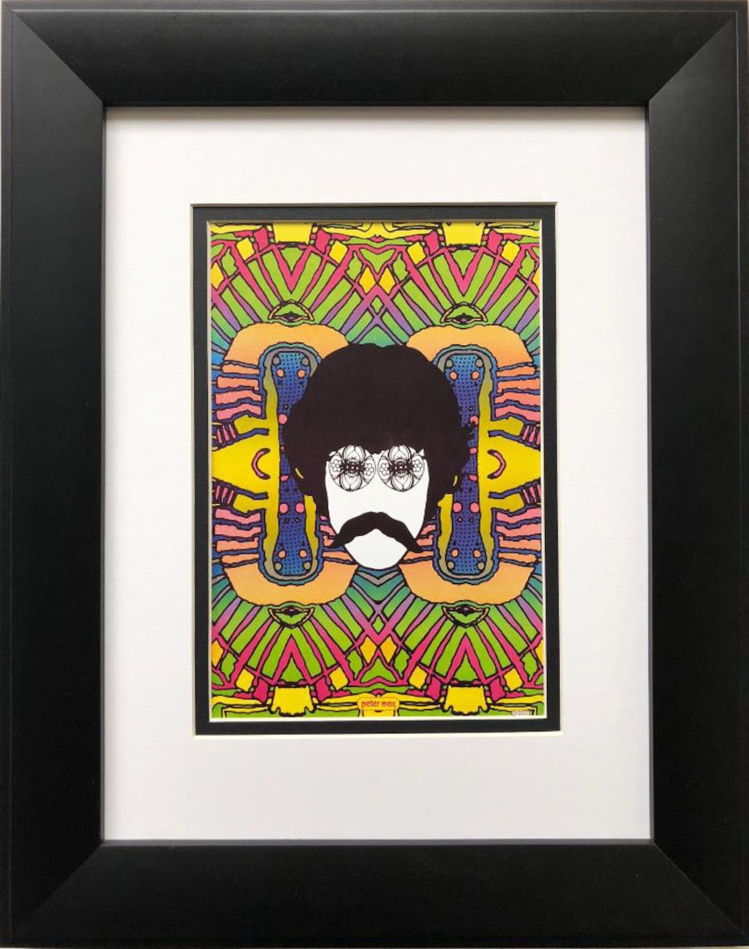 Peter Max "self Portrait" Newly CUSTOM FRAMED Print - Etsy
