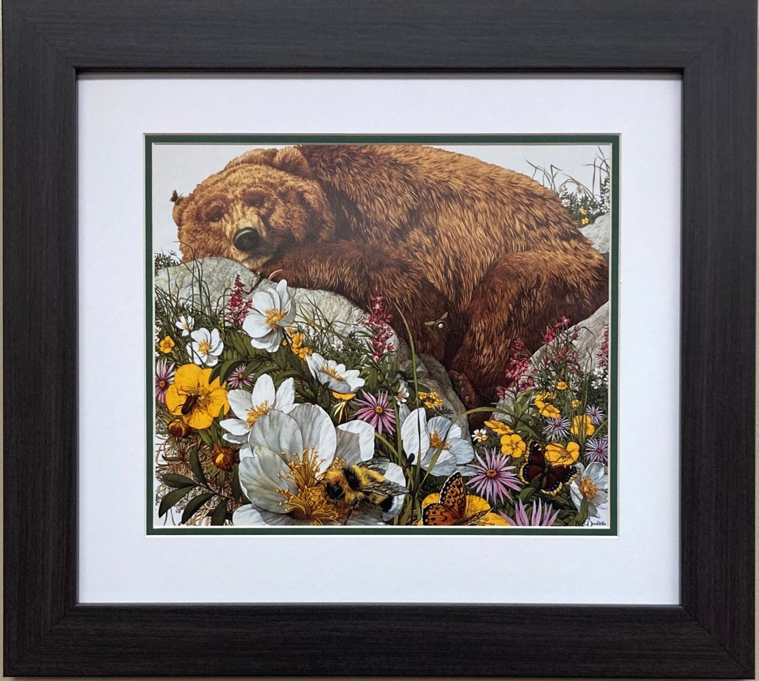 Bev Doolittle "bugged Bear" Newly FRAMED American Art Artist - Etsy