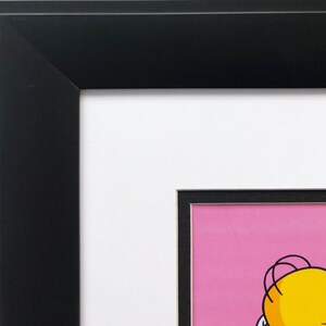 The Simpsons "homer Singing With Headphones" New Custom Framed Art ...