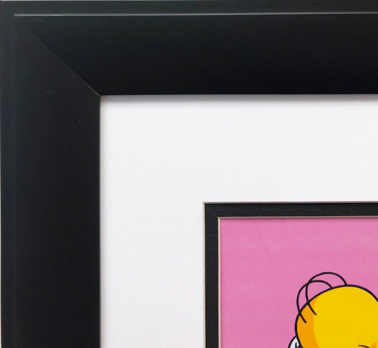 The Simpsons "homer Singing With Headphones" New Custom Framed Art ...