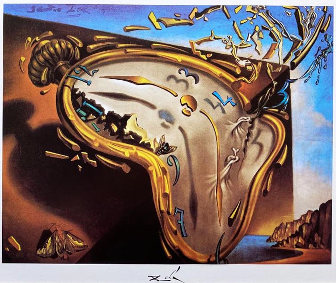 Salvador Dali explosion CUSTOM FRAMED ART - Etsy
