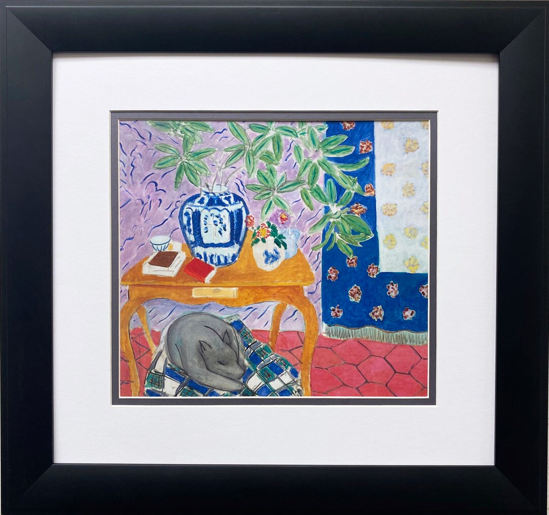 Henri Matisse "interior With a Dog" Custom Framed Art Print - Etsy