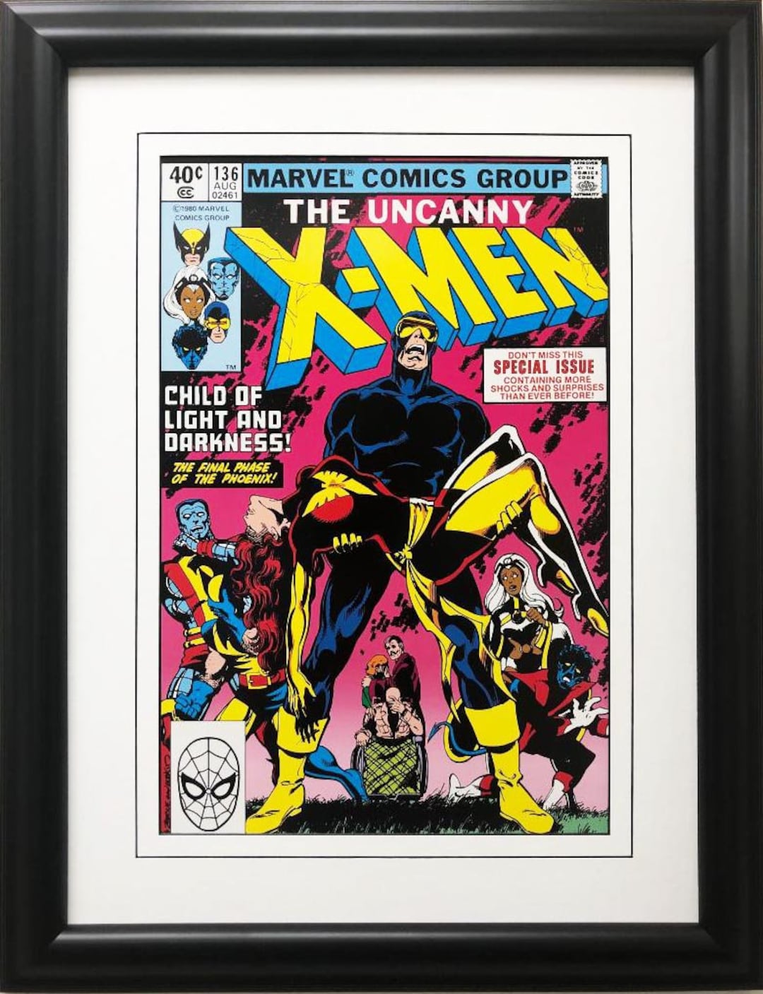 Marvel "the Uncanny X-men" #136 Framed Comic Book Poster - Etsy