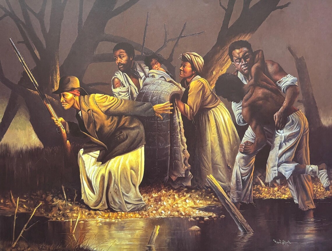 Paul Collins "harriet Tubman's Underground Railroad" CUSTOM FRAMED ...