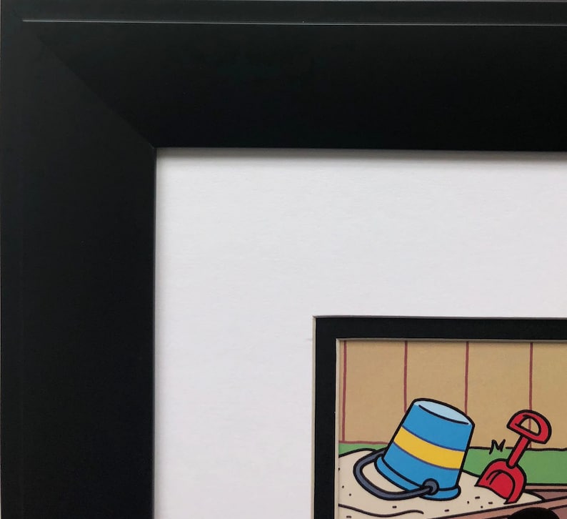 The Simpsons "homer in a Kiddie Pool" New Custom Framed Art Print - Etsy