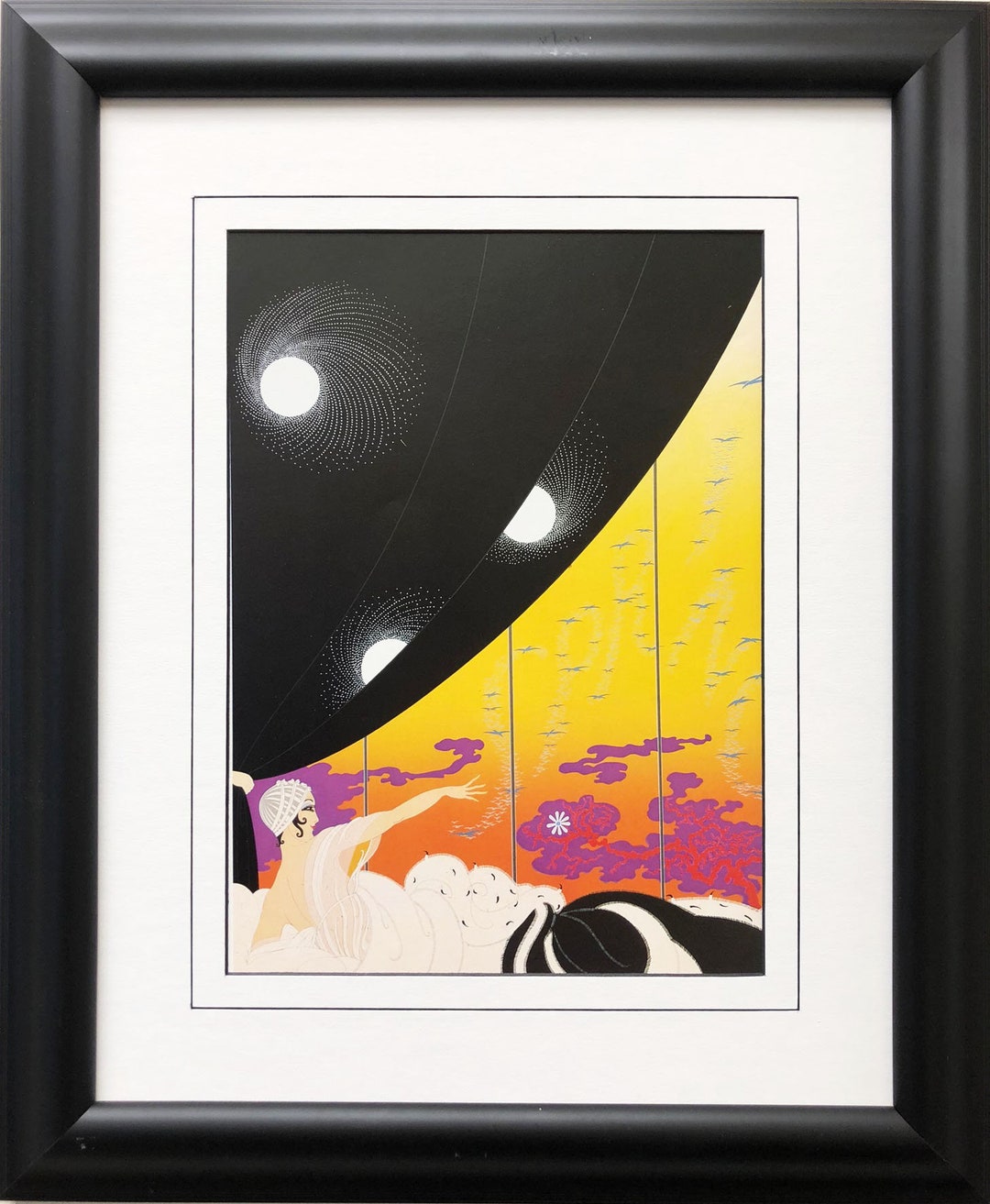 Erte "the Coming of Spring" Newly CUSTOM FRAMED Print Art - Etsy
