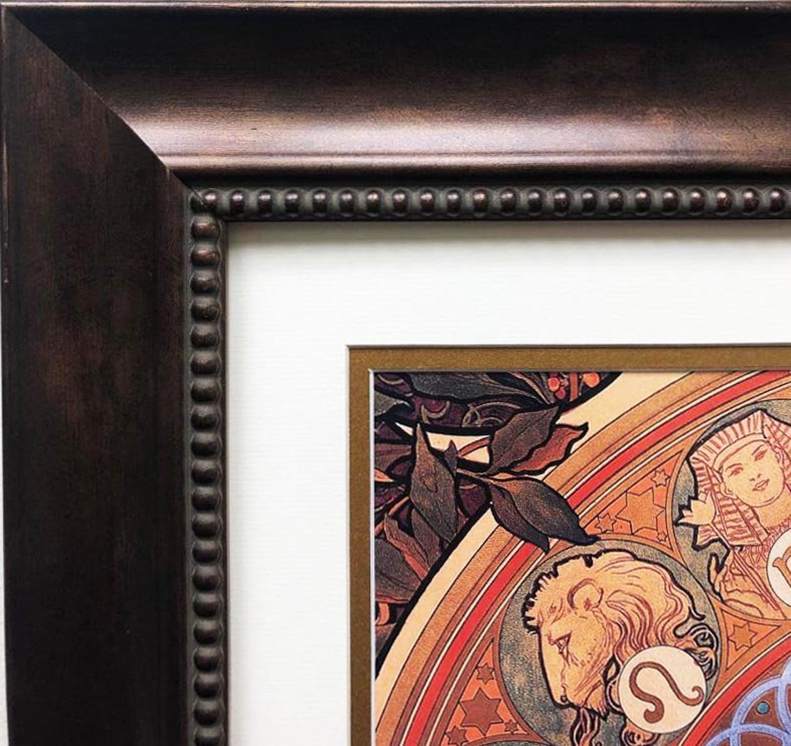 Alphonse Mucha zodiac 1896detail FRAMED ART | Etsy