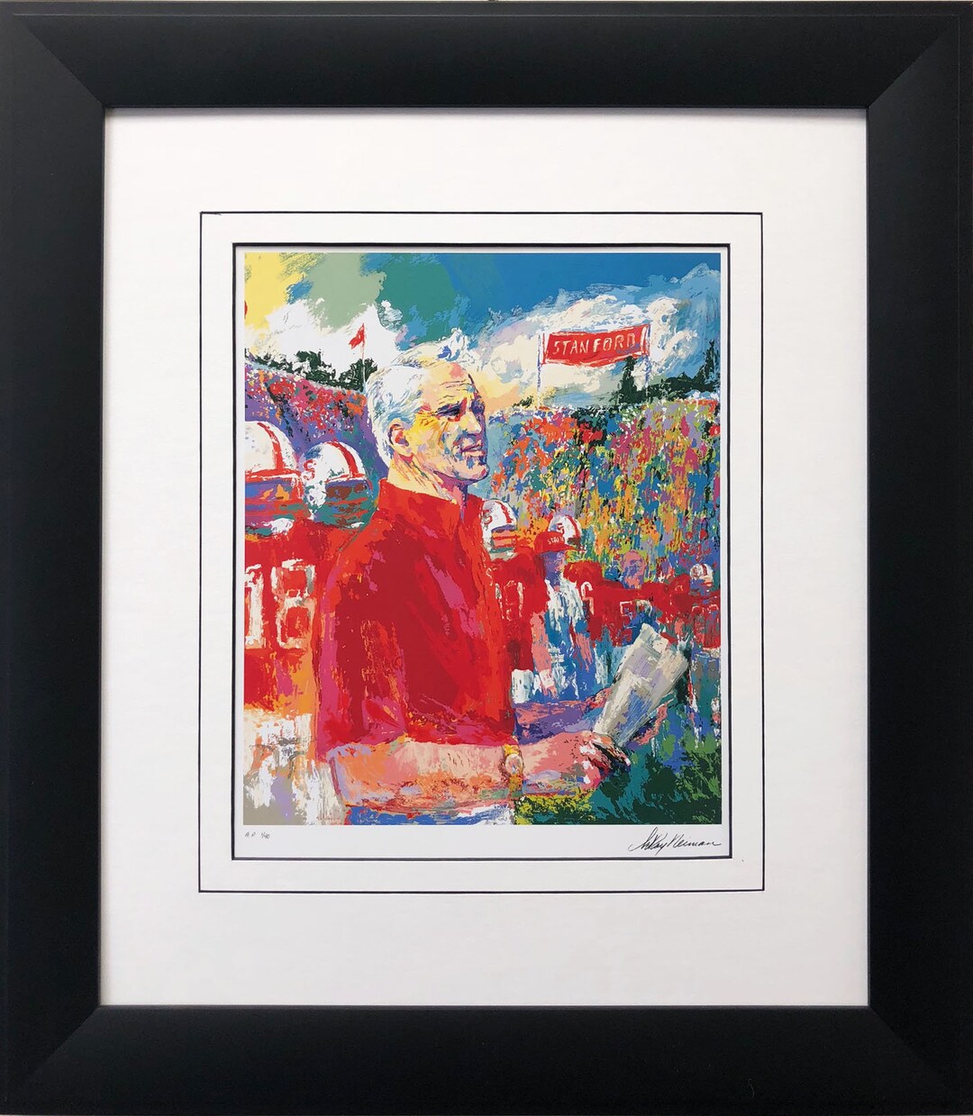 Leroy Neiman coach Bill Walsh CUSTOM FRAMED ART - Etsy