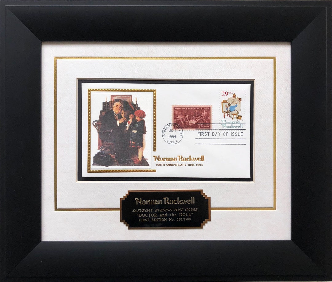 Norman Rockwell "tribute to Babe Ruth" First Day Issue Stamp Baseball ...