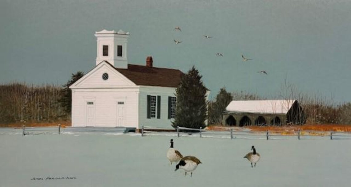 James Feriola "winter Tranquility" Hand Signed Lithograph Custom Framed ...