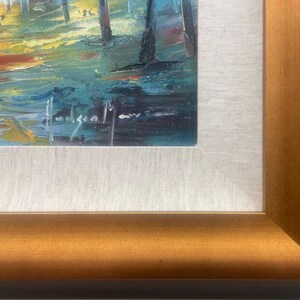 Hudson Moore "park Walk" Signed Original Oil Framed Contemporary ART Ilyayev - Etsy