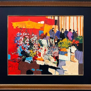 Claude Fauchere "la Vie En Rouge" Signed & # Framed Serigraph Art - Etsy
