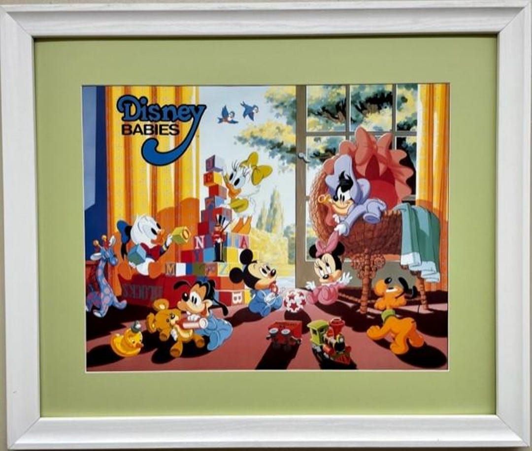 Disney "disney Babies Playroom" Custom Framed Poster Animation Art New ...