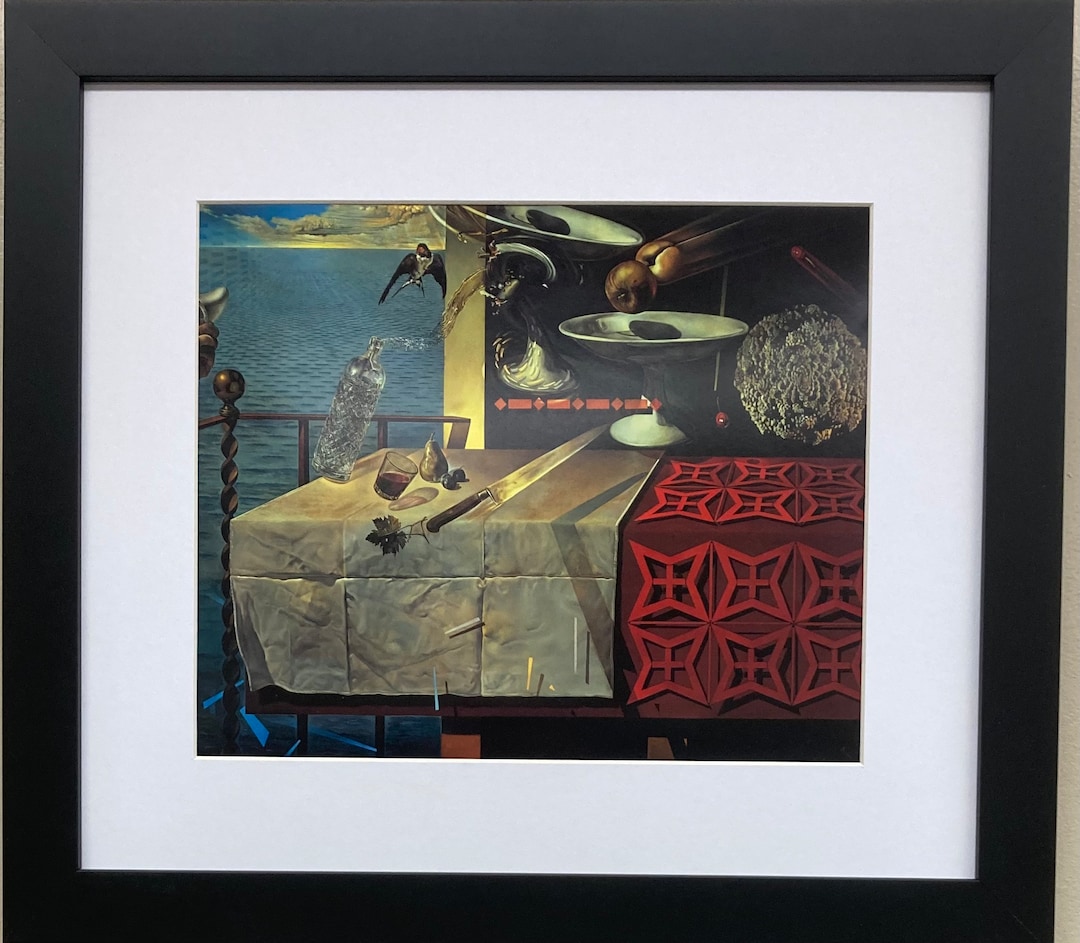 Salvador Dali "still Life - Fast Moving 1956" FRAMED Art Surreal ...