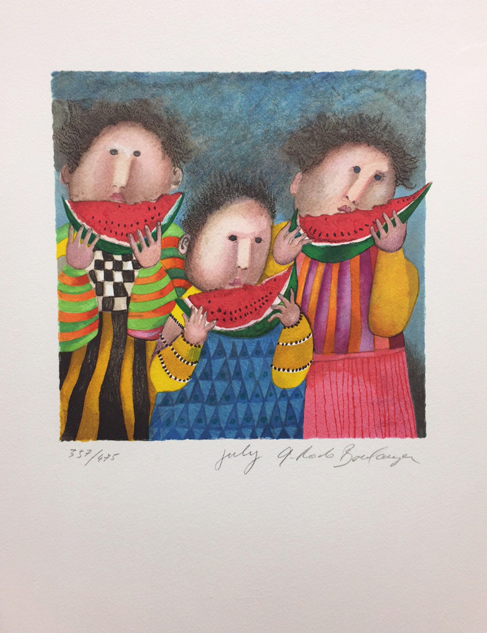 G. Boulanger july 2000 Millenium Calendar HAND - Etsy