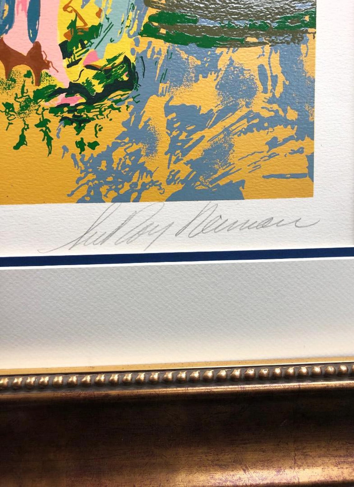 Leroy Neiman "cafe De Flore" Framed Hand Signed Serigraph - Etsy