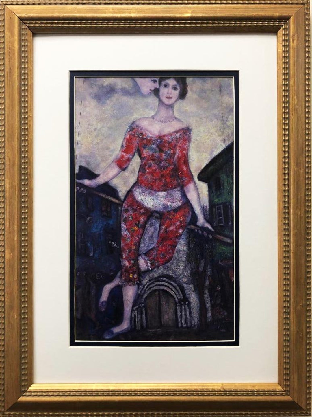 Marc Chagall "the Acrobat" New CUSTOM FRAMED Art Rare Poster - Etsy