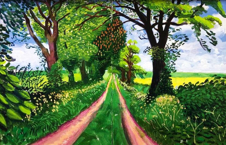David Hockney four Seasons Tree Tunnels Custom - Etsy Ireland