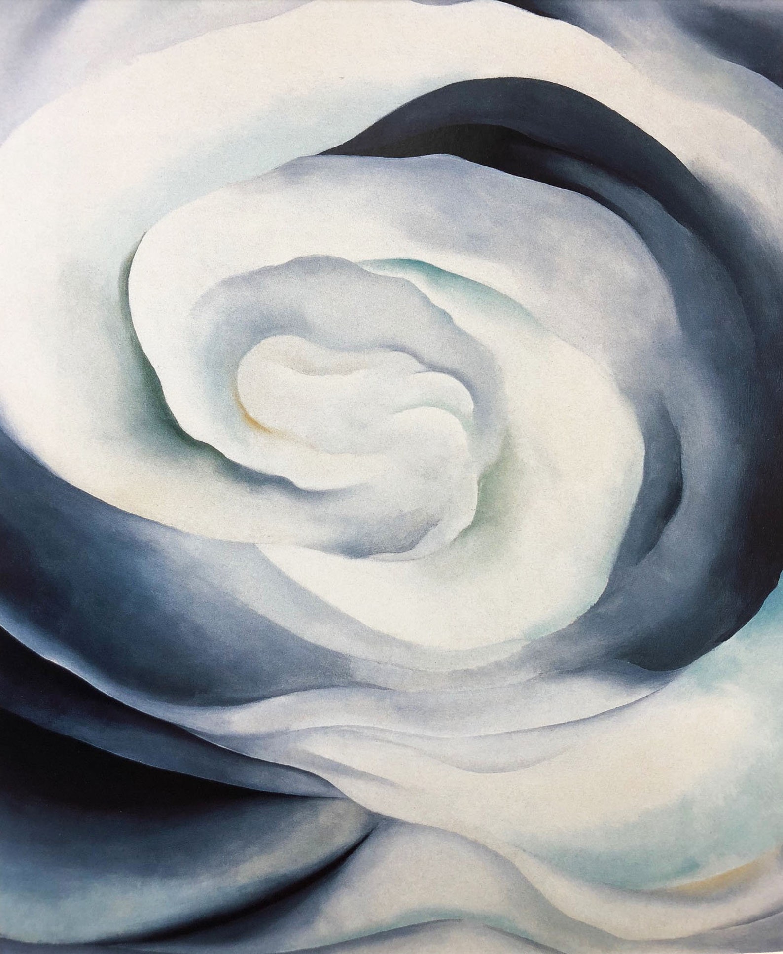 Georgia O'keeffe abstraction White Rose - Etsy