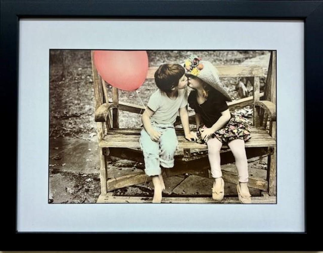 Artist Unknow "romantic Rascals" Custom FRAMED Children Art NEW - Etsy