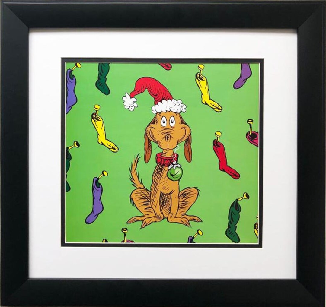 Dr. Seuss "max the Dog" NEW FRAMED ART - Etsy