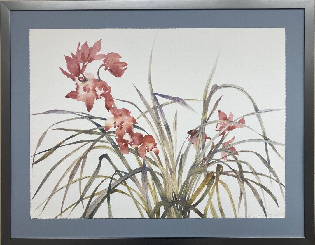 Susan Headley Van Campen "wild Lilies" Hand Signed Lim. Ed. New Framed ...