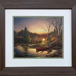 Terry Redlin "morning Solitude " Custom Framed Rural America Art Print ...