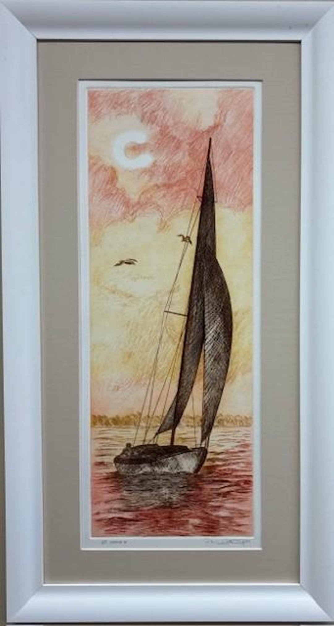 Paul Geygan "fisherman's Cove" Hand Signed& # Etching Framed Art ...