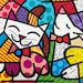 Romero Britto "happy Cat & Snob Dog" NEWLY CUSTOM FRAMED Art Print - Etsy