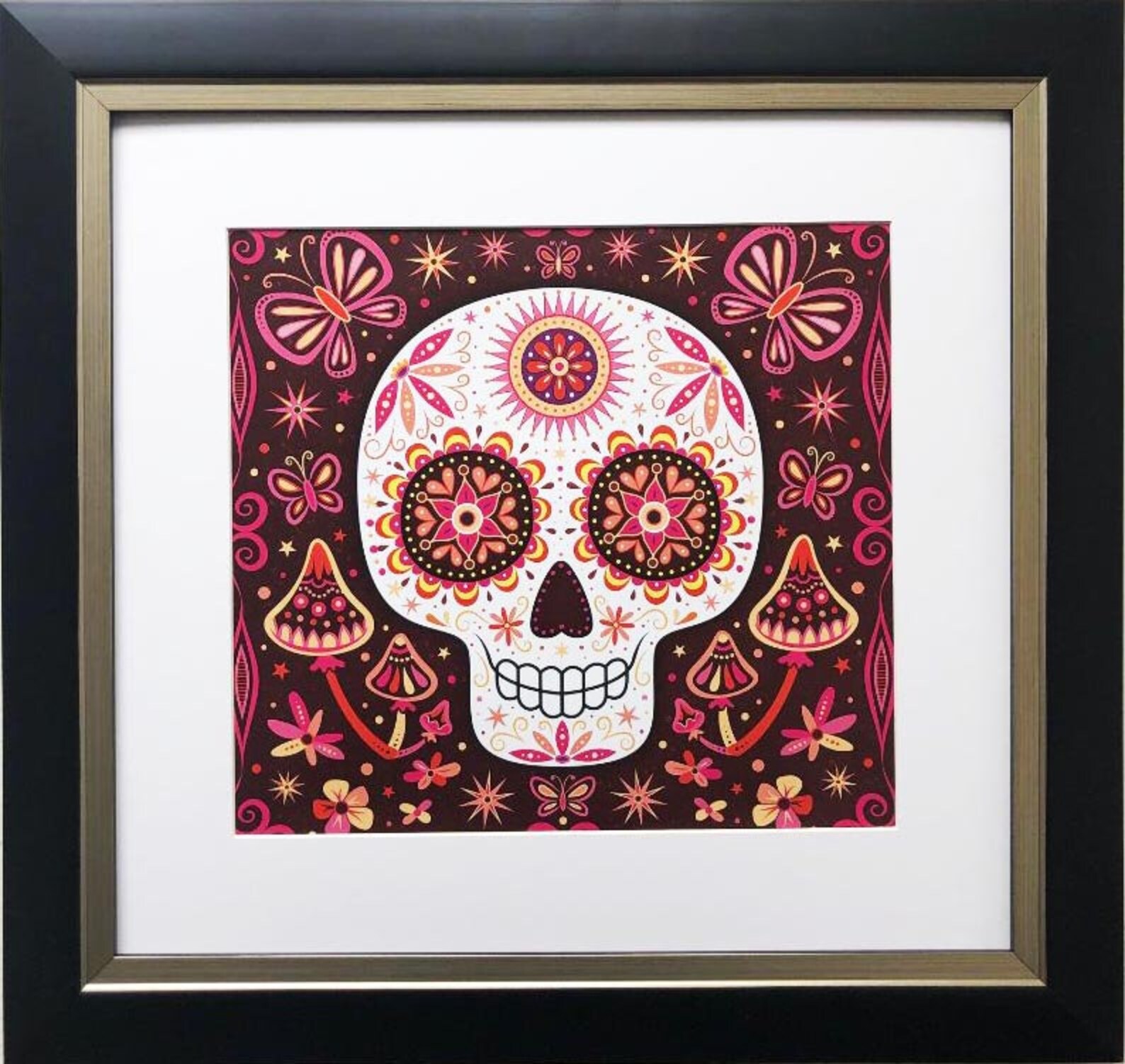 Thaneeya Mcardle "sage" Sugar Skull FRAMED Art - Etsy