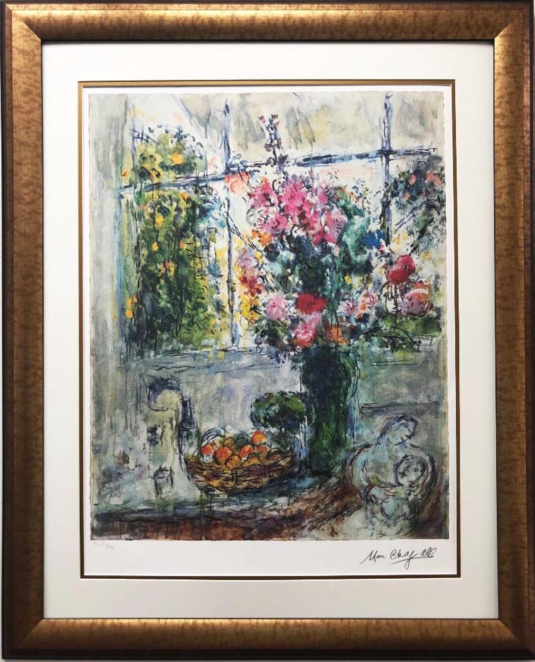 Marc Chagall "still Life" Framed Art Limited Offset Lithograph - Etsy