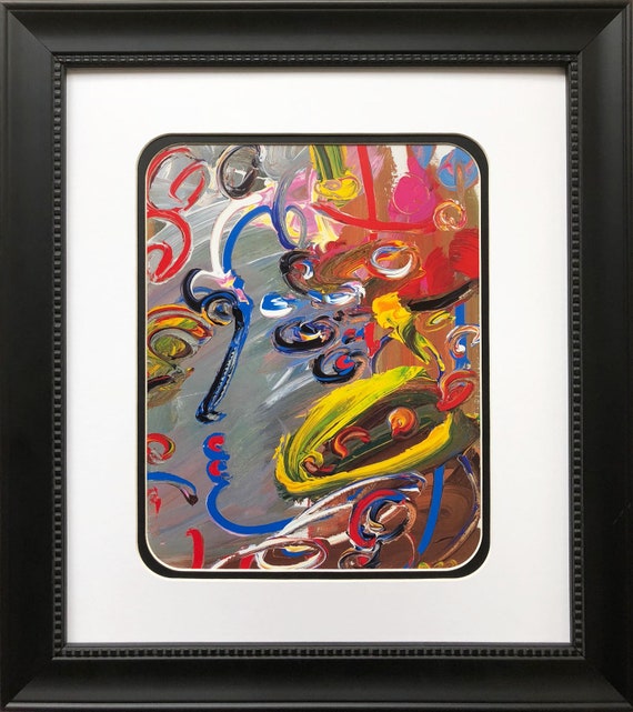Peter Max Abstract Series: Profile CUSTOM FRAMED | Etsy