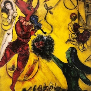 Marc Chagall "the Dance" 1950 New CUSTOM FRAMED Art Rare Poster - Etsy