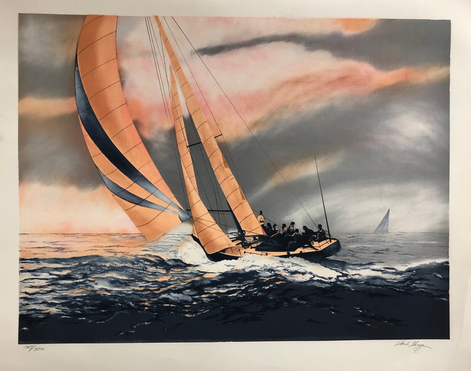 Paul Geygan "sunset Sail" Signed Limited Edition Lithograph Art - Etsy